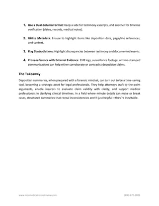 Deposition Summaries as a Forensic Tool.pdf