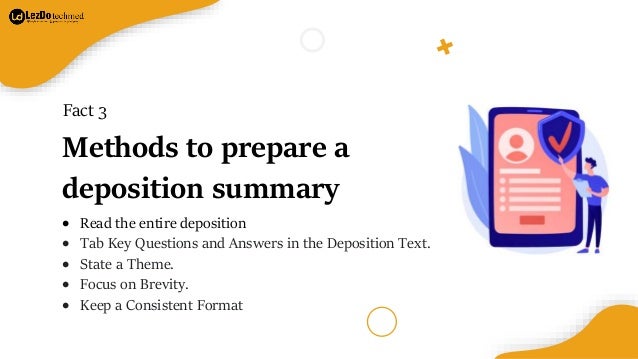 How to draft a precise Deposition Summary? | PPT
