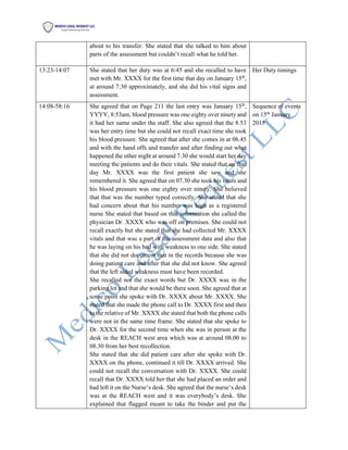 Deposition Summary Sample - Litigation Support Services | PDF