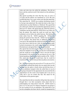 Deposition Summary Sample - Litigation Support Services | PDF