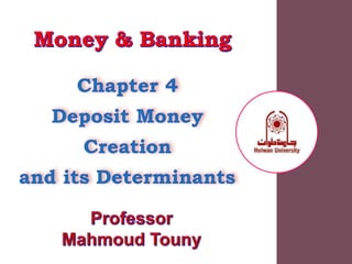 Deposit Money Creation of commercial banks and its Determinants | PPTX