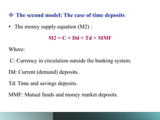Deposit Money Creation of commercial banks and its Determinants | PPTX
