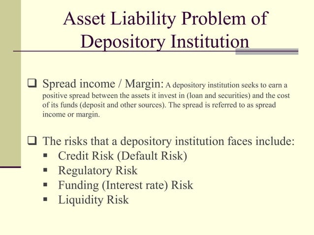 Depository institution activities & characteristics | PPTX | Business ...