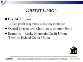 Depository institutions | PPT