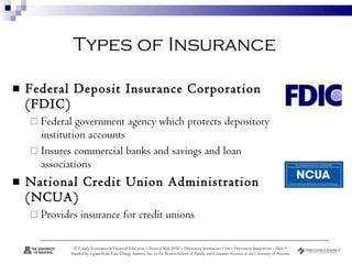 Depository institutions | PPT