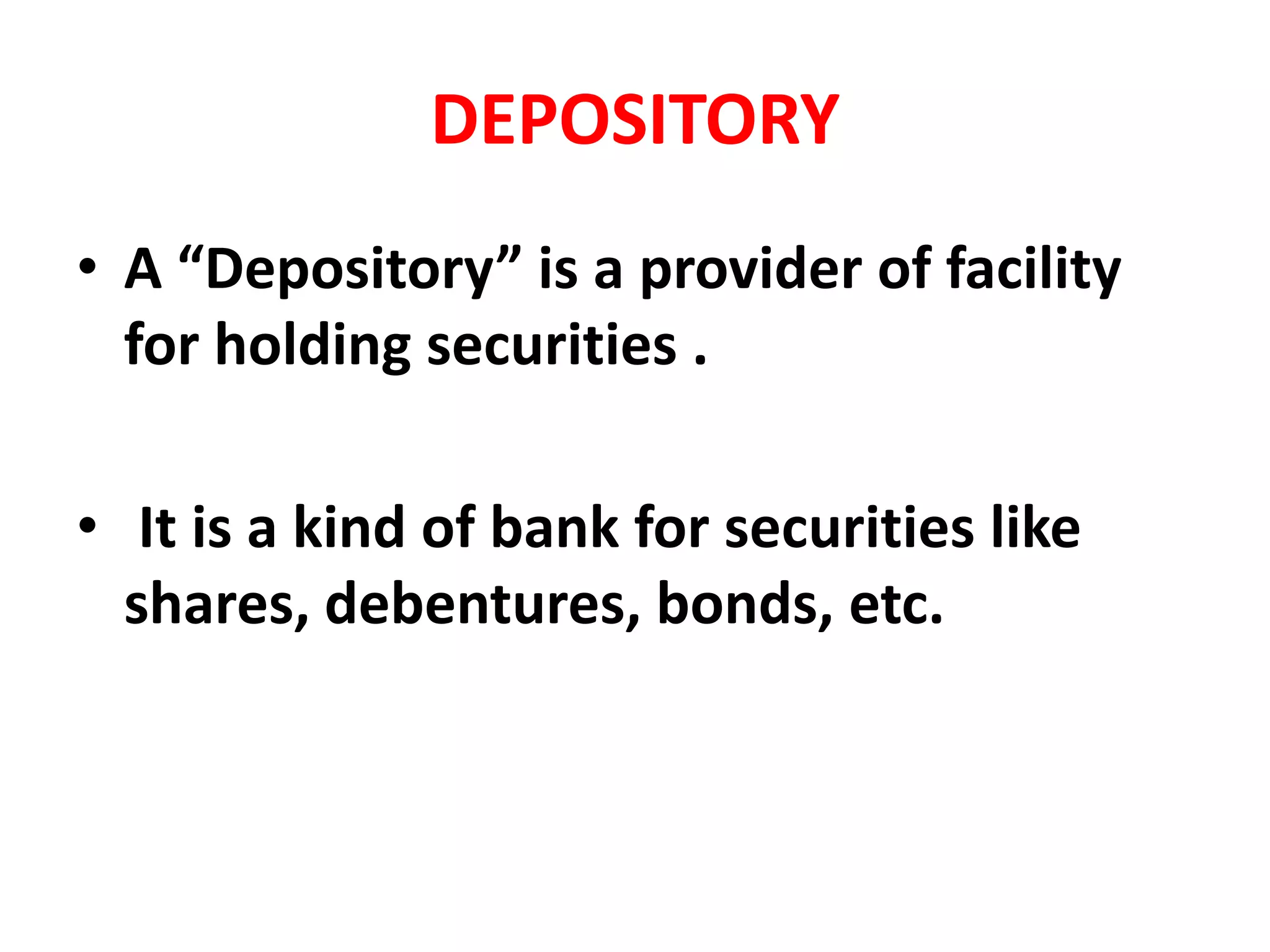 Depository participant | PPTX