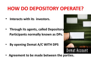 Depository participant | PPTX