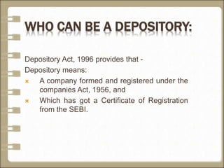 Depository ppt | PPTX