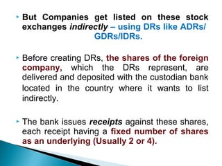 Depository receipts | PPT