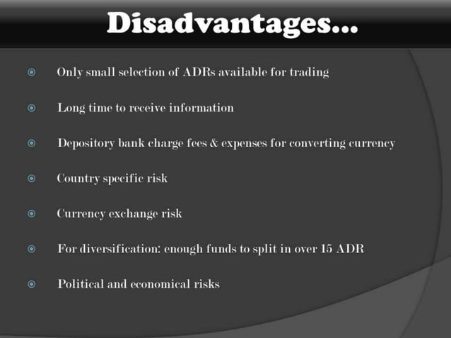 Depository receipts- ADR and GDR covered in this ppt | PPTX | Stocks ...