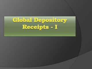 Depository receipts- ADR and GDR covered in this ppt | PPTX | Stocks ...