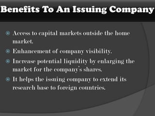 Depository receipts- ADR and GDR covered in this ppt | PPTX