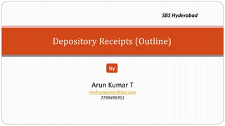 Depository reciepts | PPTX