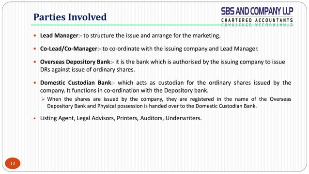 Depository reciepts | PPT