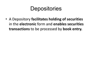 Depository services | PPTX