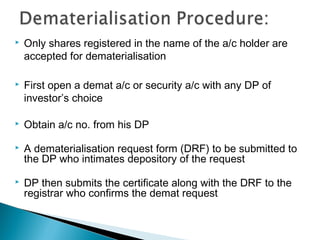 Depository system | PPT