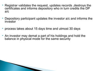 Depository system | PPT