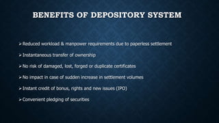 Depository system | PPT