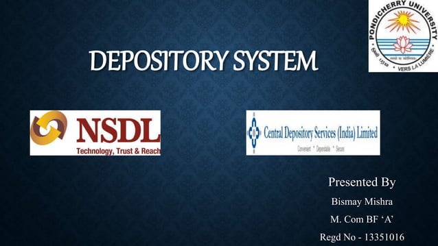 Depository system | PPT