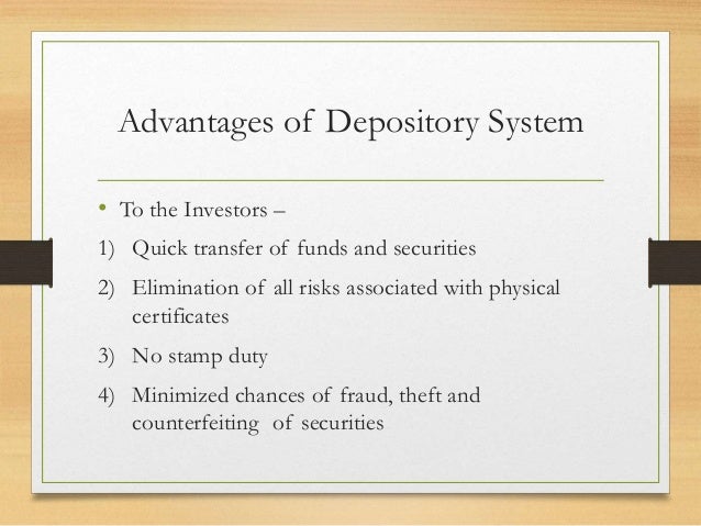 Depository System