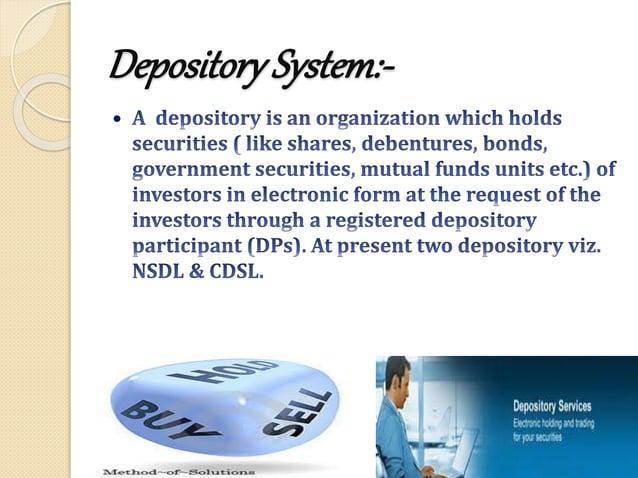 Depository system ppt | PPTX
