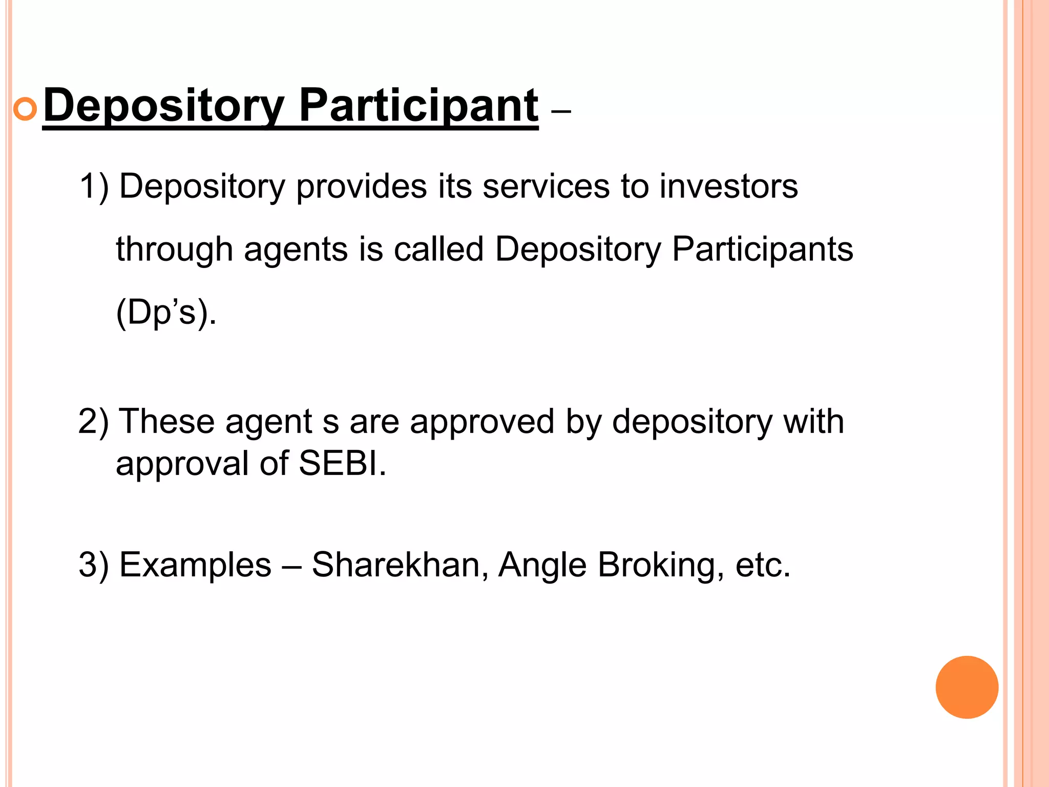 Depository system | PPTX