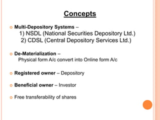 Depository system | PPTX