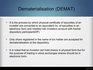 Depository systems | PPT