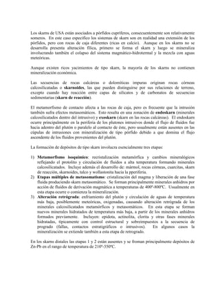 Depositos del tipo skarn | PDF