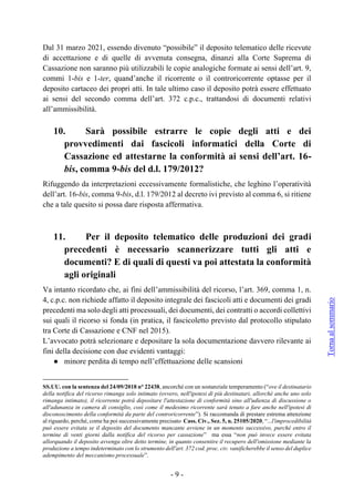 Deposito telematico presso la Cassazione: il vademecum della FIIF | PDF