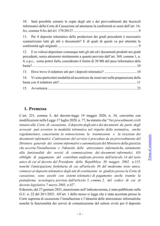 Deposito telematico presso la Cassazione: il vademecum della FIIF | PDF