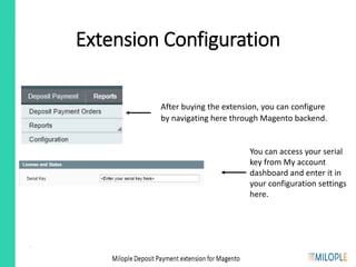Deposit payment extension for Magento: User Manual | PPT