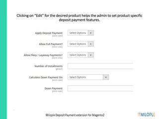 Deposit payment extension for Magento 2: User Guide | PPT