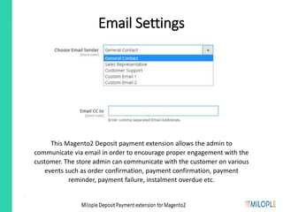 Deposit payment extension for Magento 2: User Guide | PPT