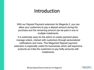Deposit payment extension for Magento 2: User Guide | PPT