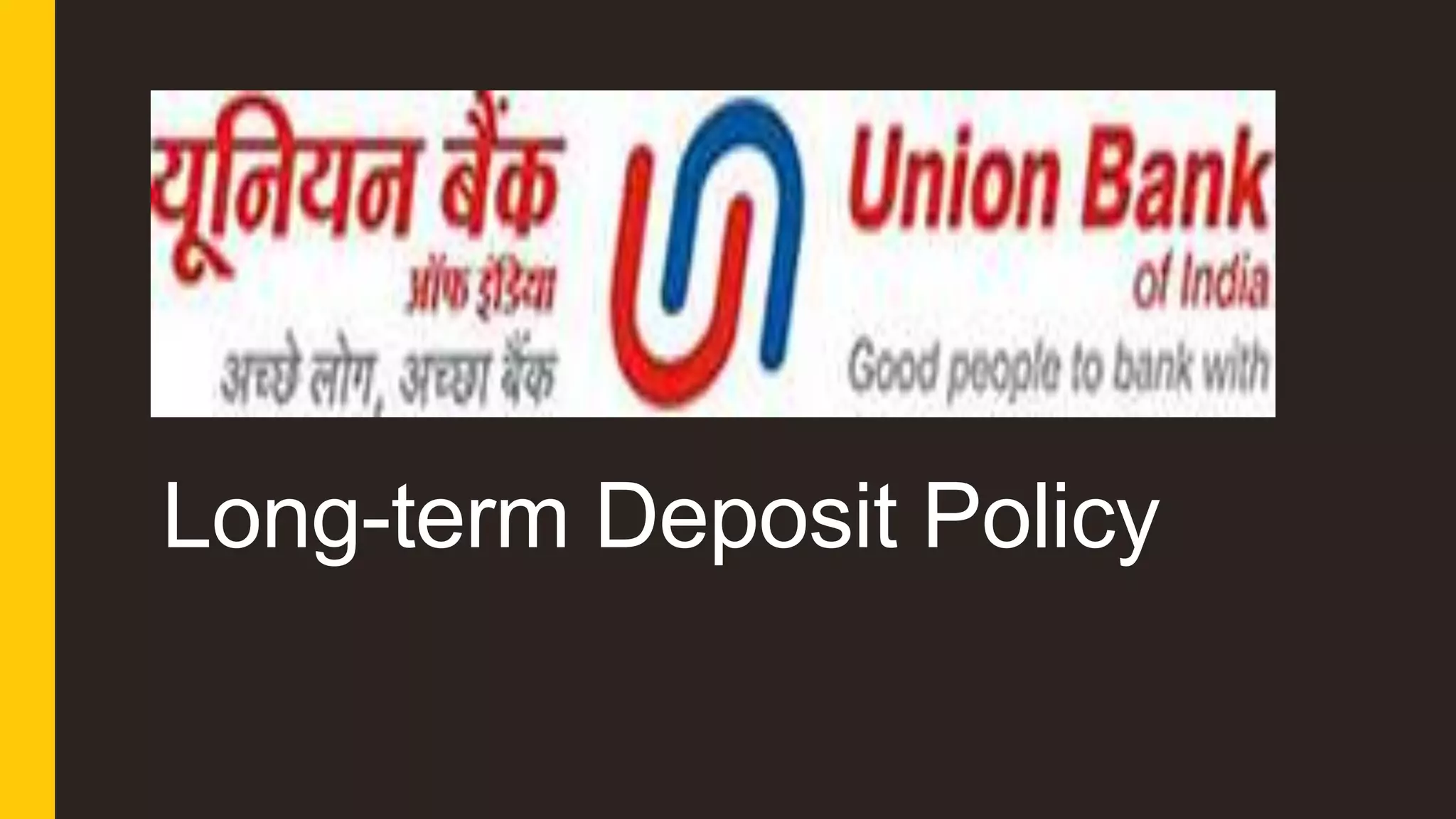Deposit policy kapol cooperative | PPT