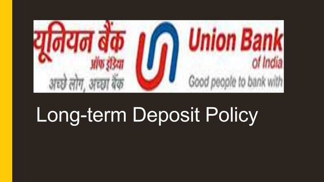 Deposit policy kapol cooperative | PPT