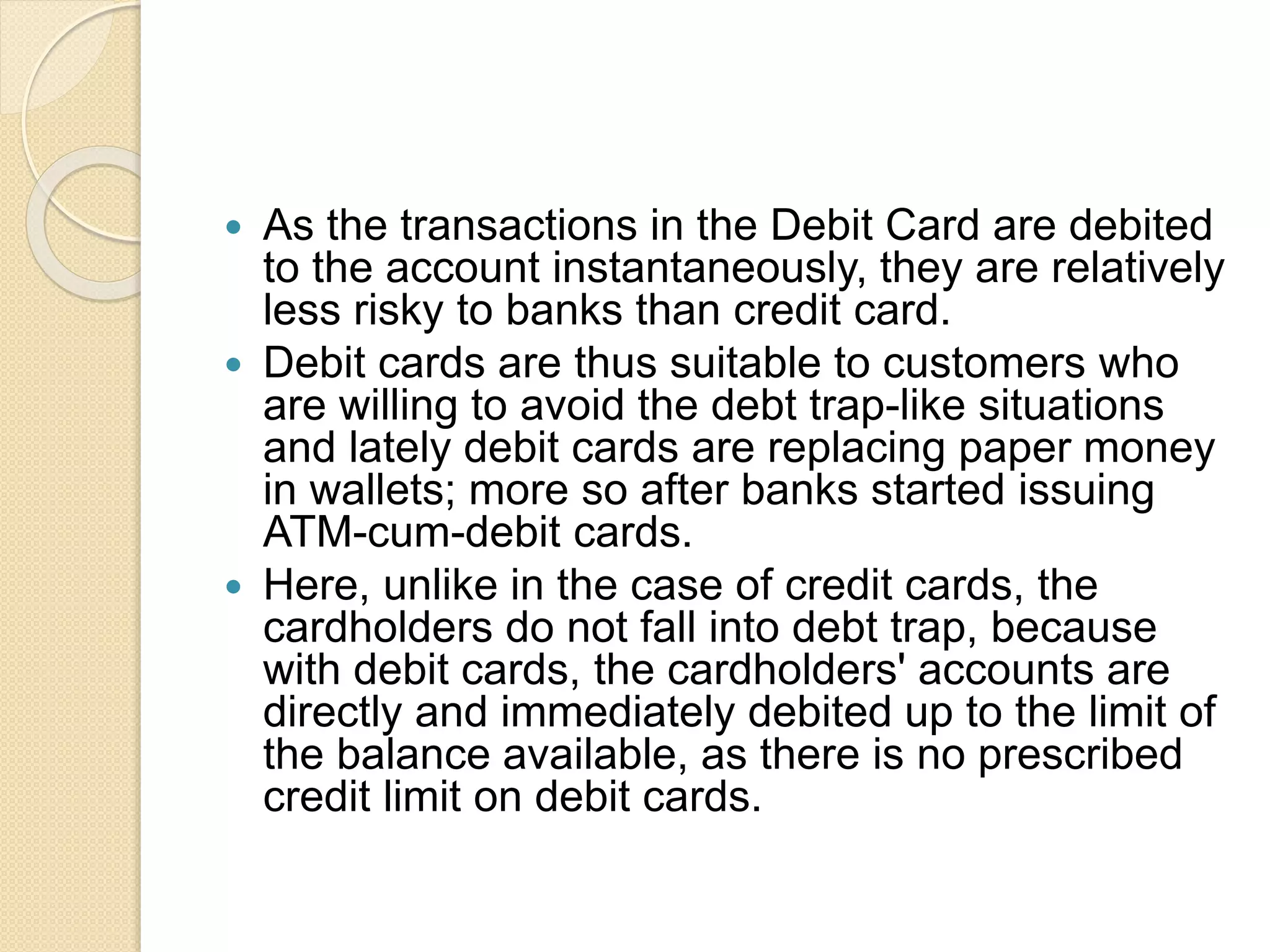 Deposits.pptx | Credit Cards | Personal Debt