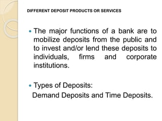 Deposits.pptx | Credit Cards | Personal Debt