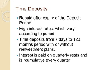 Deposits.pptx | Credit Cards | Personal Debt