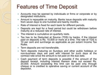 Deposits.pptx | Credit Cards | Personal Debt