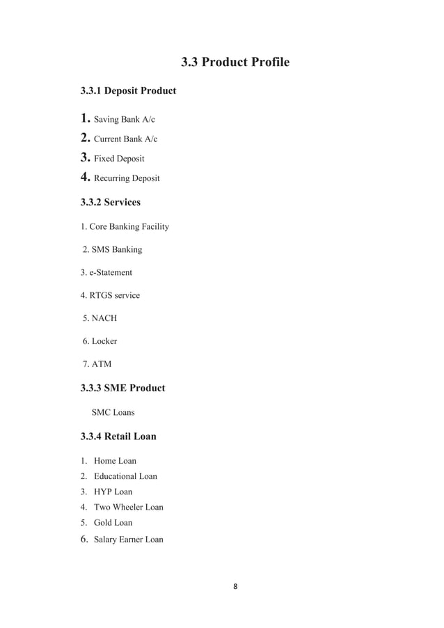 Deposit scheme project report | PDF