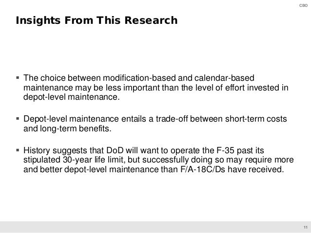 The Depot-Level Maintenance of DoD’s Combat Aircraft: Insights for th…