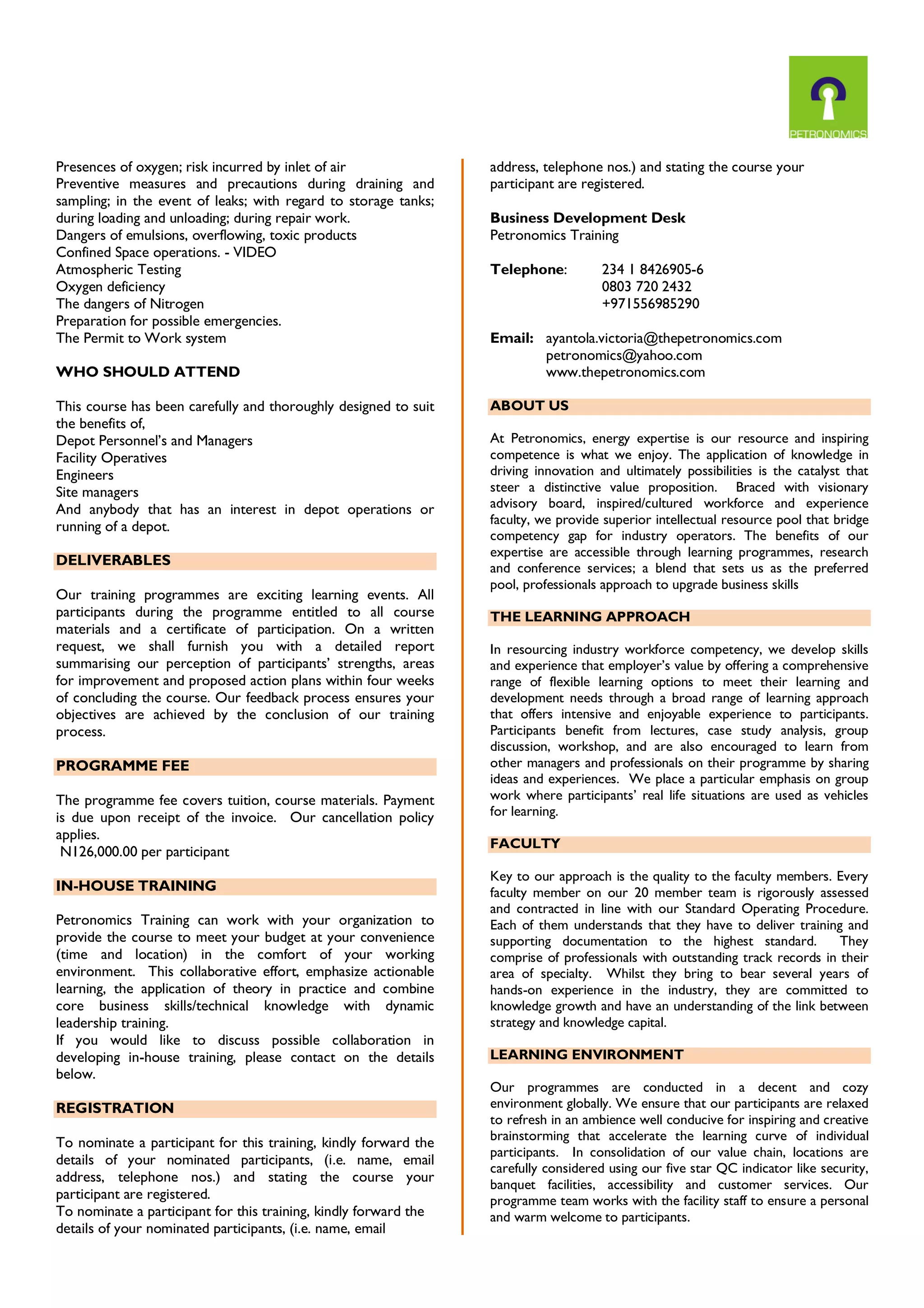 Depot Operations Management, Lagos | PDF
