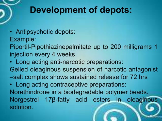 Depot preparations | PPSX | Chemistry | Science