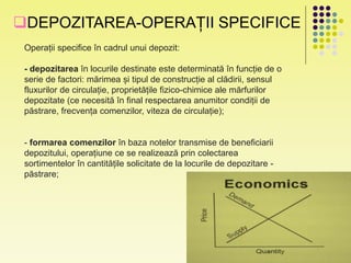 Depozitarea si aprovizionarea | PPT