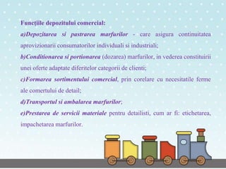 Depozitul comercial | PPT
