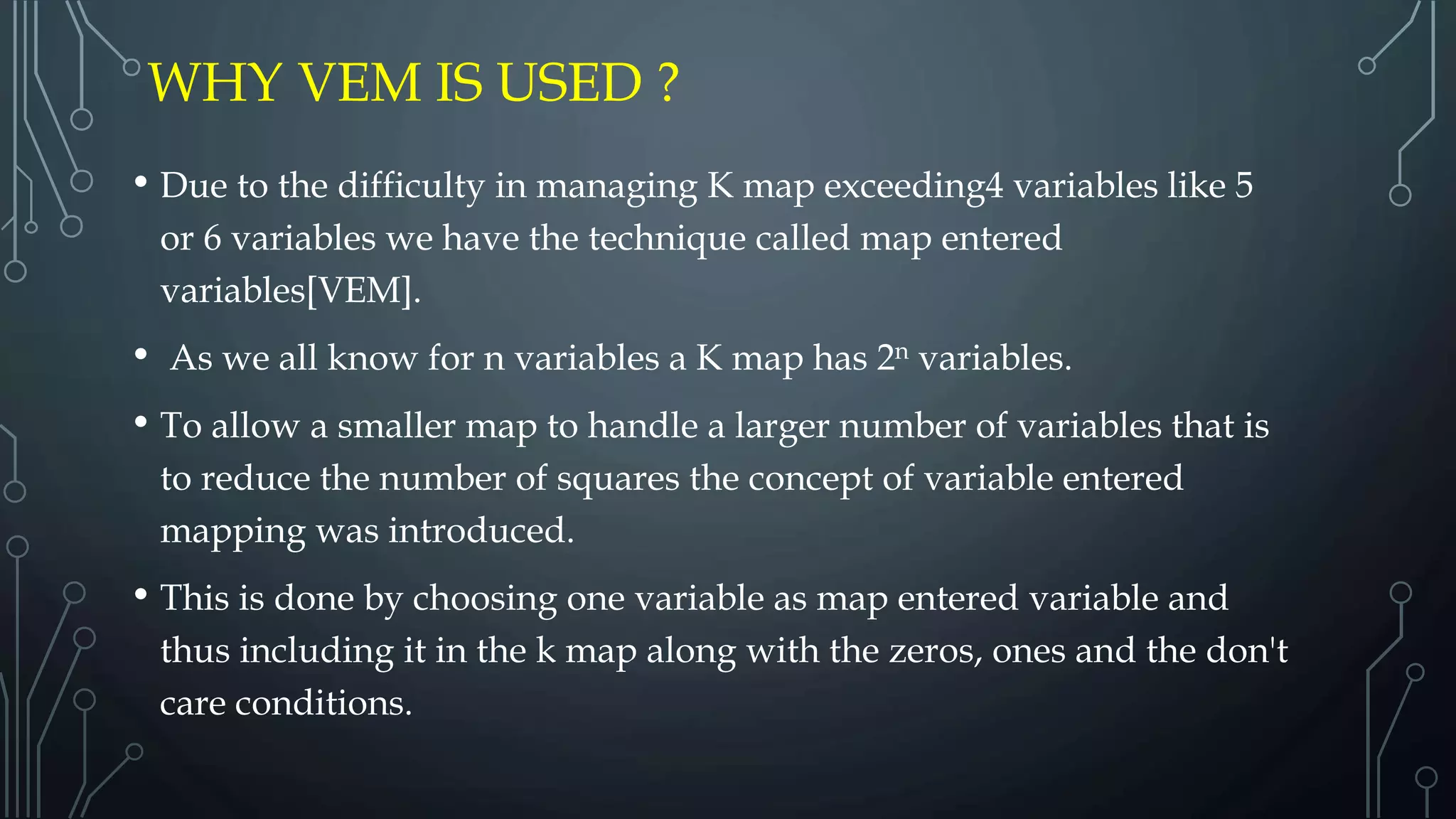 Variable Entered Map Digital Electronics Ppt