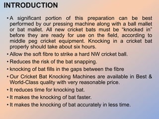 BAT KNOCKING MACHINE PART 2 | PPTX