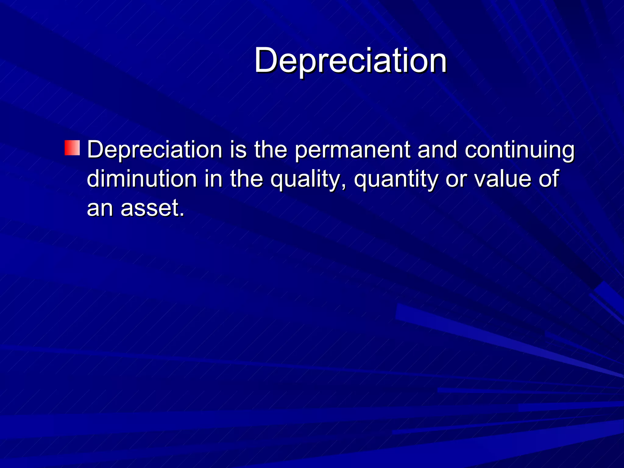 Depreciation | PPT